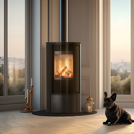 Braskamin Kratki ERIK Ø 150 5,5 kW | Kratki