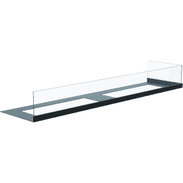 Glazing for biofireplace DELTA 900 right | Kratki