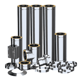 ADAM DW Double-wall system chimney fi 150 - on a foundation | Kratki